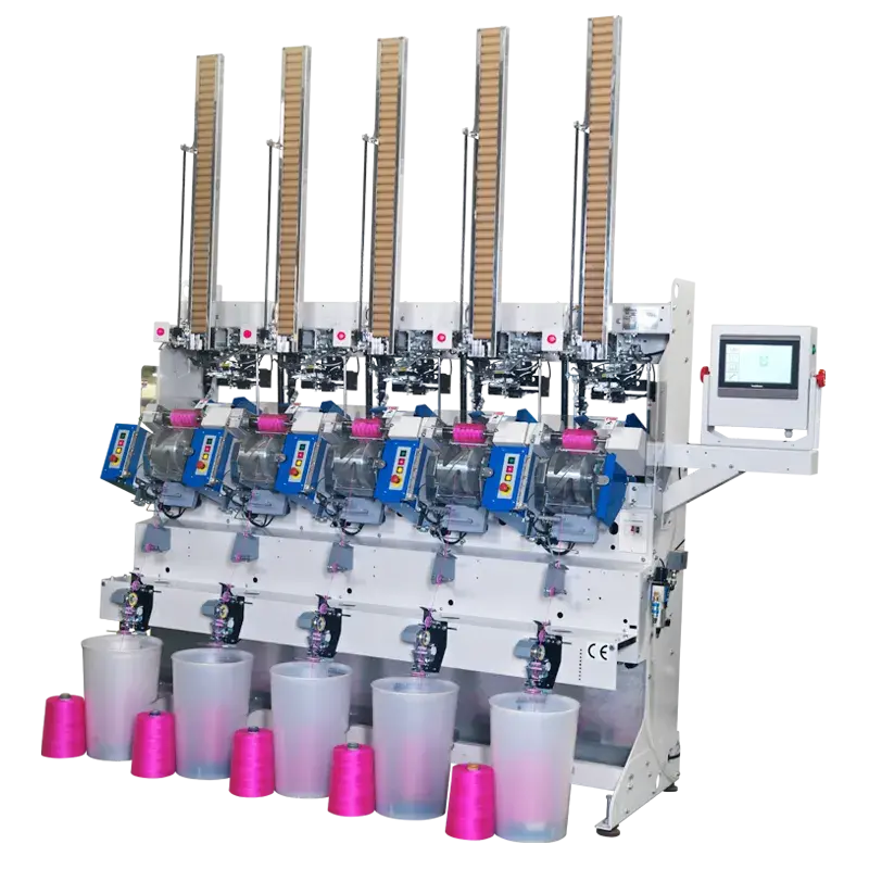 Automatic High Speed Cross Cone Winder (5 Spindles ) 4” Spool Type